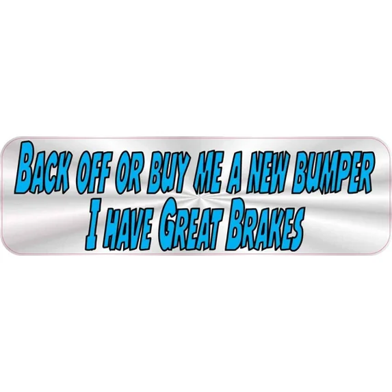 DOPASTICKER Gray Back Off Or Buy Me Sticker Phone Sticker, Latop ...