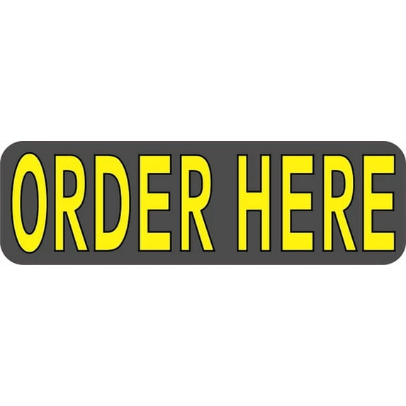 DOPASTICKER Gray Order Here Sticker Business Wall Sticker Phone Sticker ...