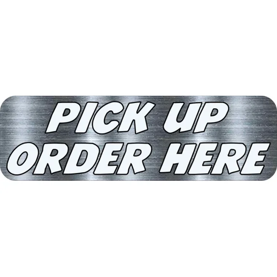 DOPASTICKER Gray Pick Up Order Here Sticker Business Sticker Phone ...