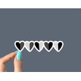 DOPASTICKER Gray Shades Geometric Heart, Heart Kindness Sticker ...