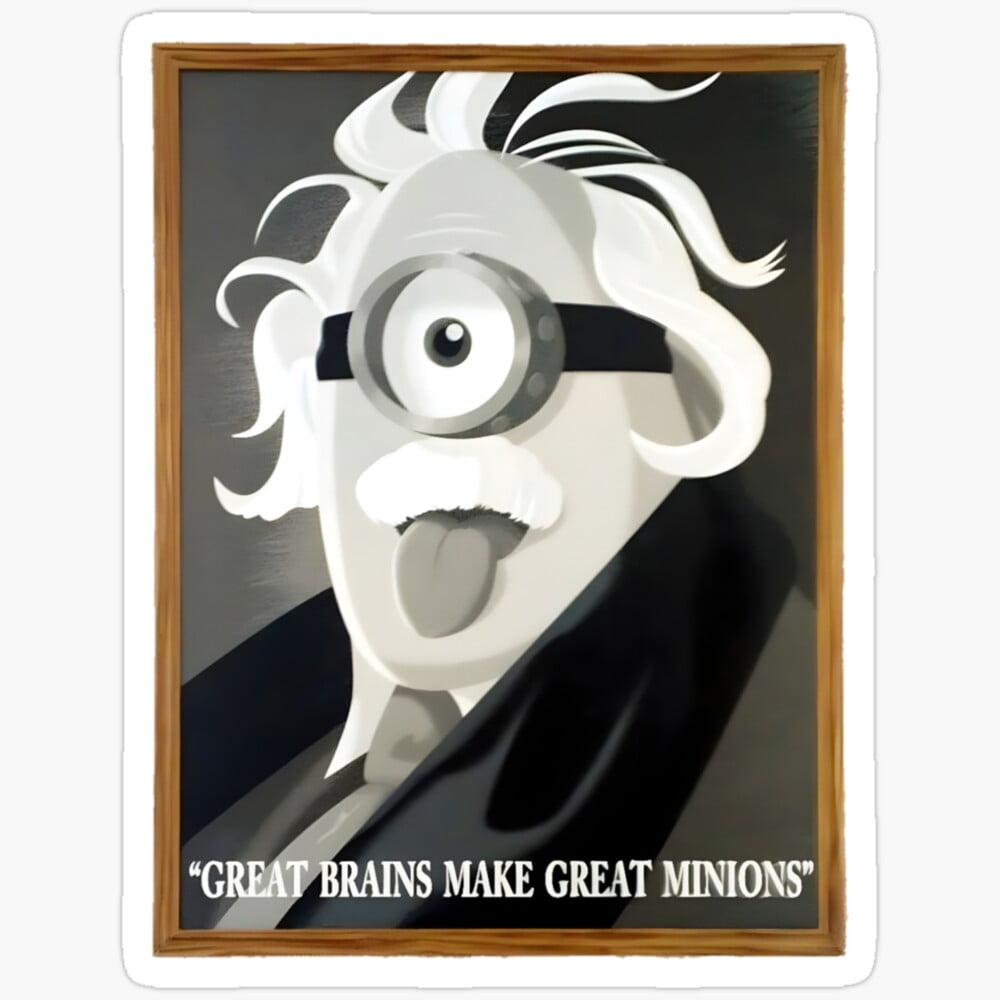 DOPASTICKER Great Brains Make Great Little Friends Sticker Phone ...