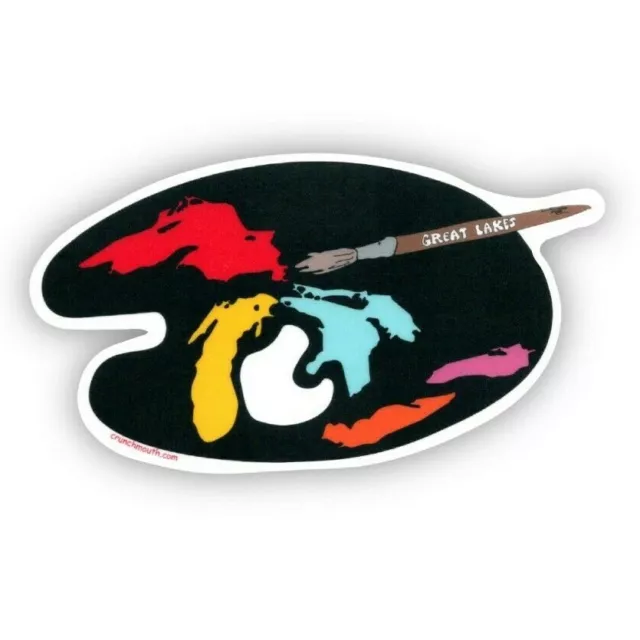 DOPASTICKER Great Lakes Decal Sticker Painter Paint Artist Palette ...