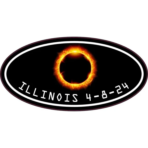 DOPASTICKER Great North American Eclipse Illinois '24 Sticker Phone ...