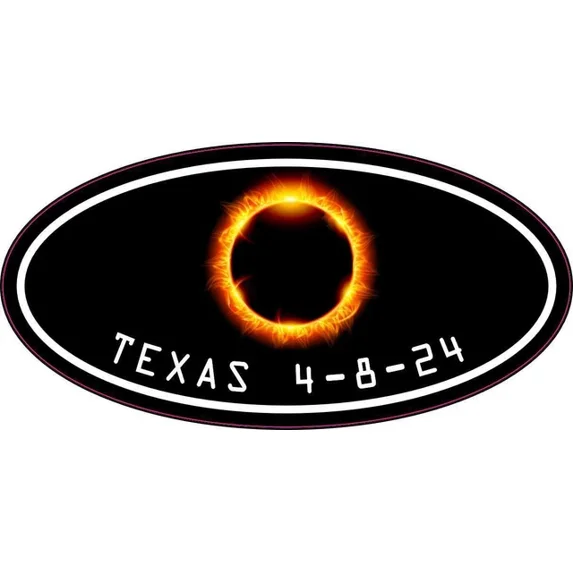 DOPASTICKER Great North American Eclipse Texas 4-8-24 Sticker Phone ...