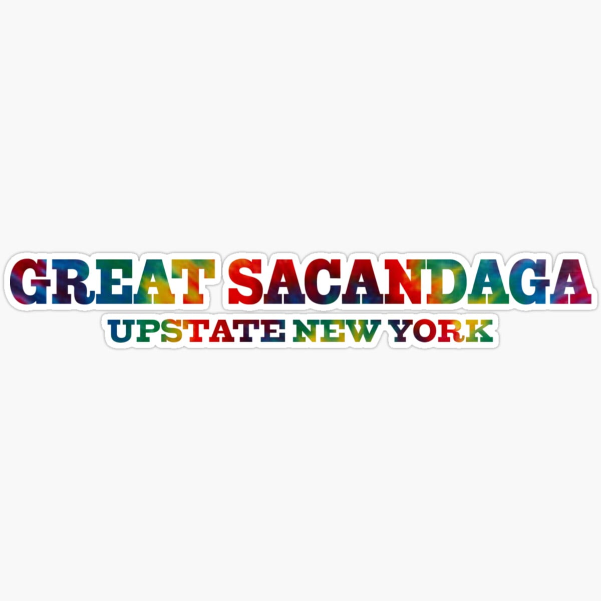 DOPASTICKER Great Sacandaga Lake New York Sticker Decorative Laptop ...