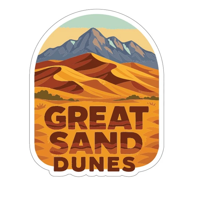 DOPASTICKER Great Sand Dunes National Park Decal Sticker - Us National ...