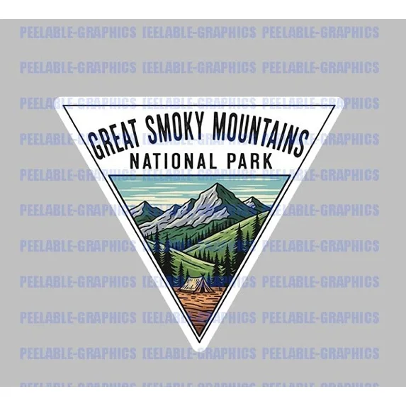DOPASTICKER Great Smoky Mountains National Park Sticker Phone Sticker ...