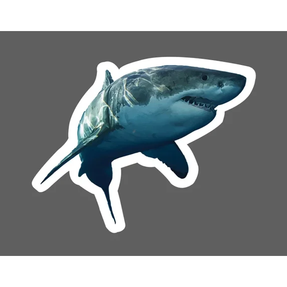 DOPASTICKER Great White Stickerhark Animal Ocean Wildlife Sticker Phone ...