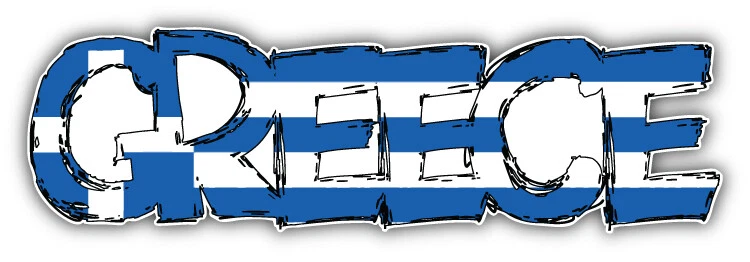 DOPASTICKER Greece Flag Car Bumper Sticker Decal Gift You - Decorative ...