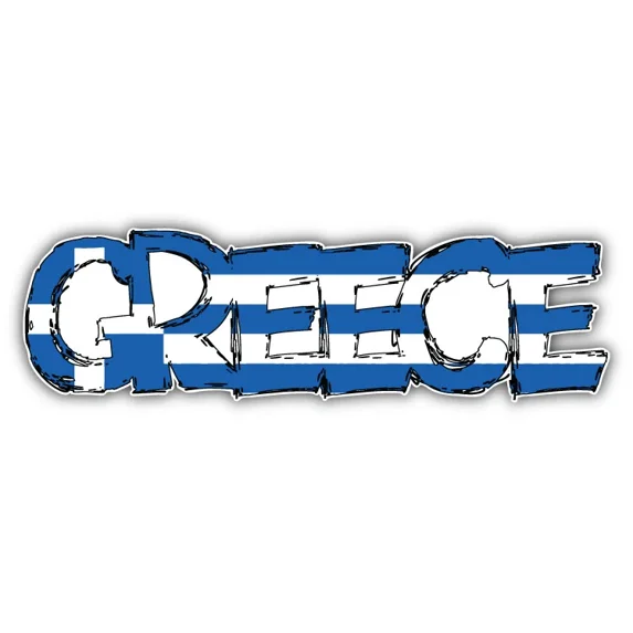 DOPASTICKER Greece Flag Car Bumper Sticker Decal Gift You - Decorative ...