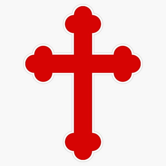 DOPASTICKER Greek Orthodox Cross Sticker, Phone Sticker Water Bottle ...