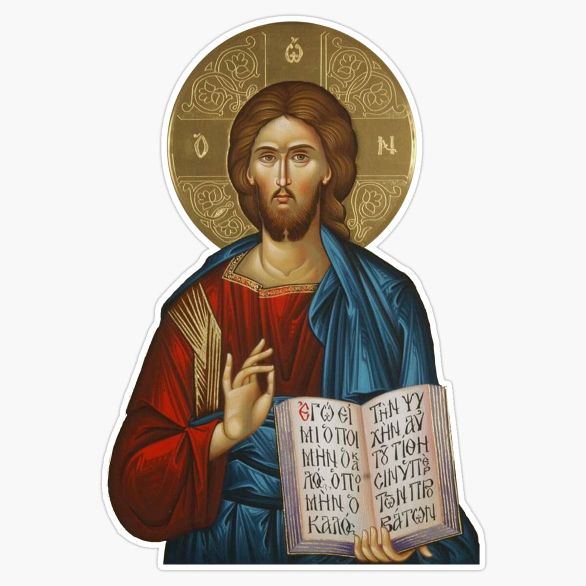 DOPASTICKER Greek Orthodox Icon Of Sticker, Phone Sticker Car Stickers ...