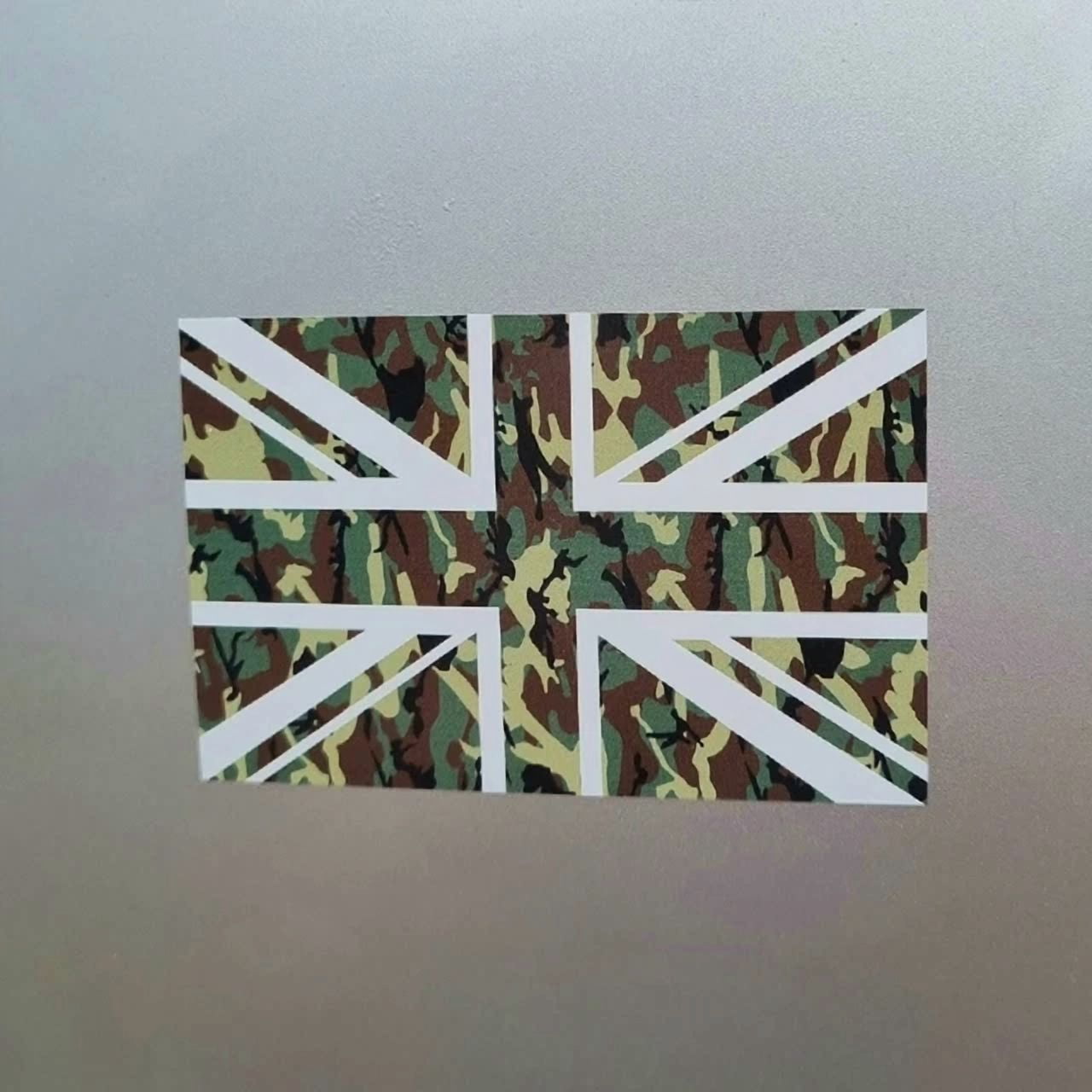 DOPASTICKER Green Army Camo Union Jack British Flag Sticker For Car ...