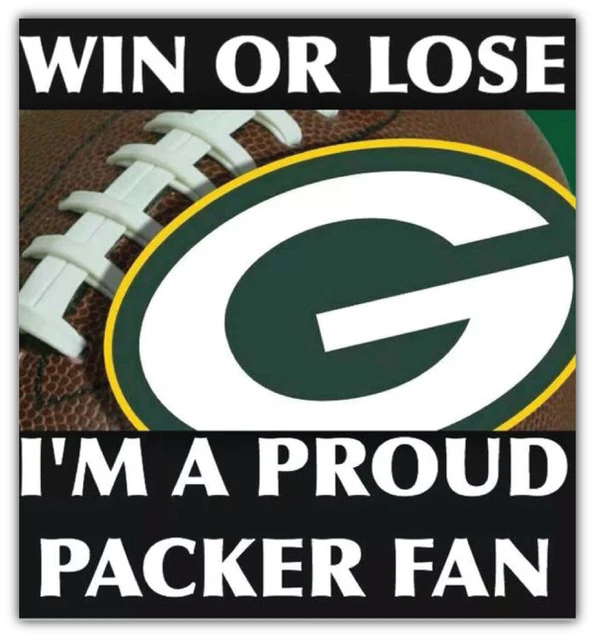 DOPASTICKER Green Bay Packers Proud Sticker Decal Phone Decal Water ...