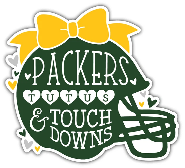 DOPASTICKER Green Bay Packers Touch & Down Sport Car Sticker Phone ...