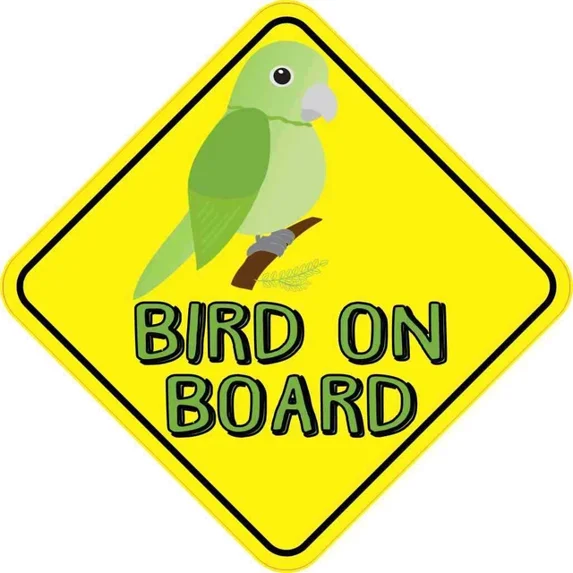 DOPASTICKER Green Bird On Board Sticker Phone Sticker, Latop Sticker ...