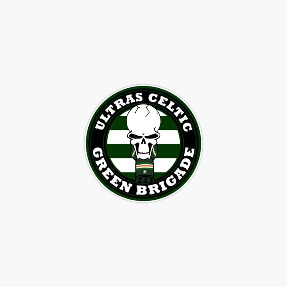 DOPASTICKER Green Brigade Ultras,Celtic Fc- Sticker, Phone Sticker Car ...