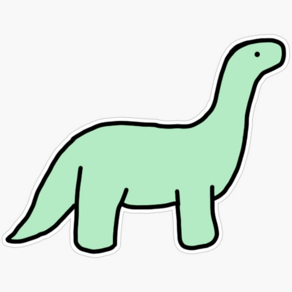 DOPASTICKER Green Dinosaur Sticker (2In) Phone Sticker, Latop Sticker ...