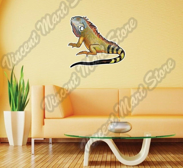 DOPASTICKER Green Iguana Lizard Tropical Animal Wall Sticker Room ...