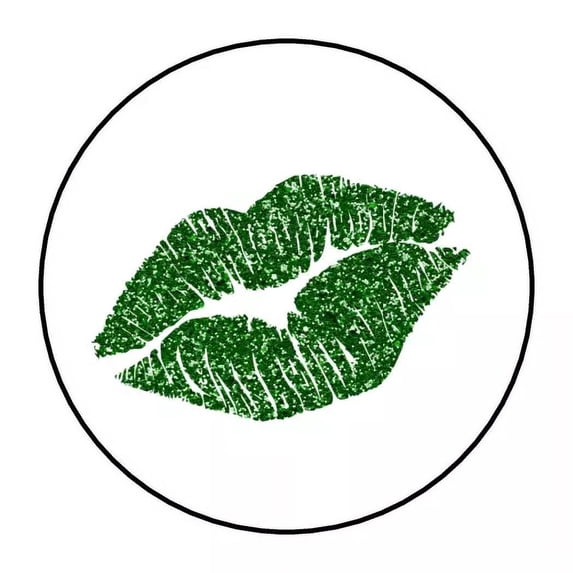 DOPASTICKER Green Kiss Lips Stickers Swak Gift You - Decorate Laptops ...