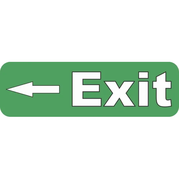 DOPASTICKER Green Left Arrow Exit Sticker Phone Sticker, Latop Sticker ...