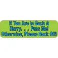 DOPASTICKER Green Pass Me Otherwise Back Off Sticker Phone Sticker ...