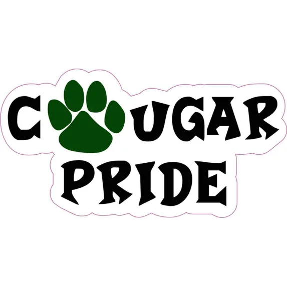 DOPASTICKER Green Paw Cougar Sticker Phone Sticker, Latop Sticker ...