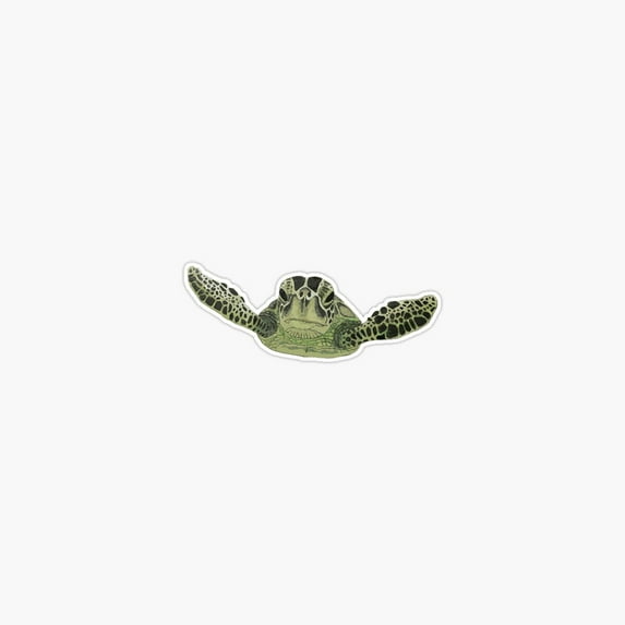DOPASTICKER Green Sea Turtle Sticker Phone Sticker, Latop Sticker ...