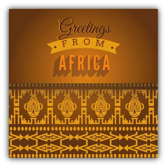 DOPASTICKER Greetings From Africa Car Bumper Sticker Decal Waterproof ...