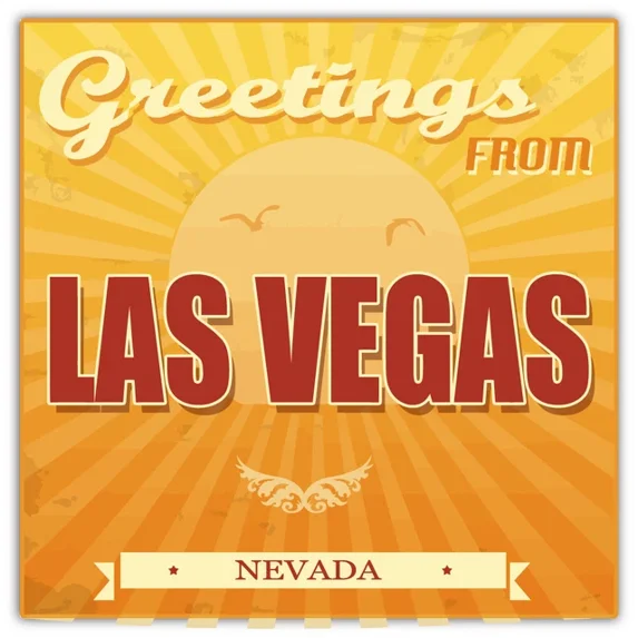 DOPASTICKER Greetings From Las Vegas Nevada Sticker Decal Phone Decal ...