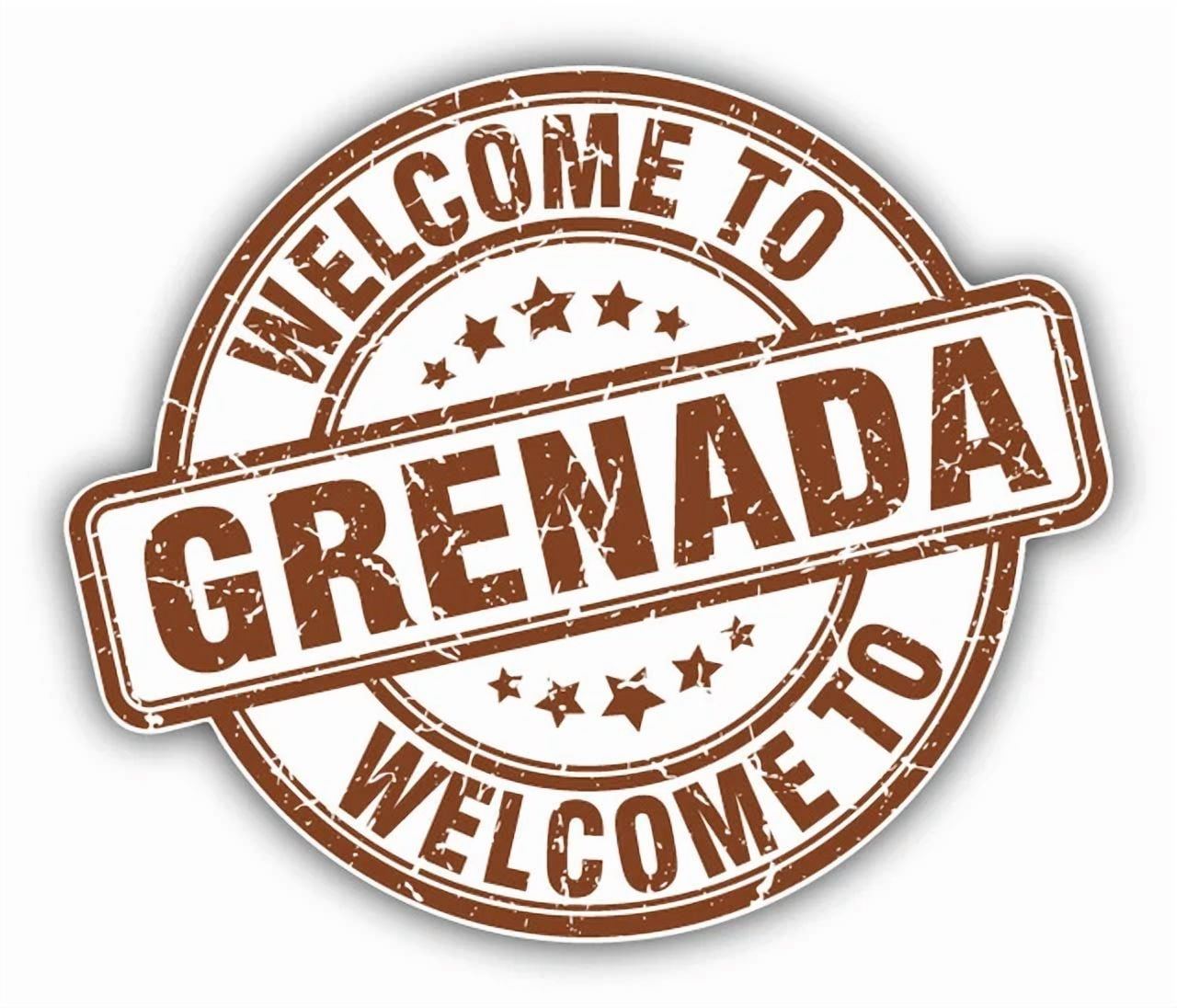 DOPASTICKER Grenada Grunge Welcome Travel Sticker Decal Phone Decal ...