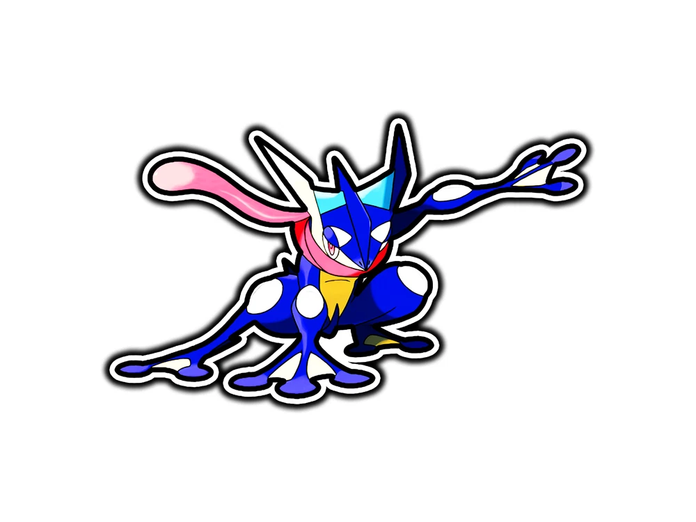 DOPASTICKER Greninja Sticker Decal Phone Decal Water Bottle Stickers ...