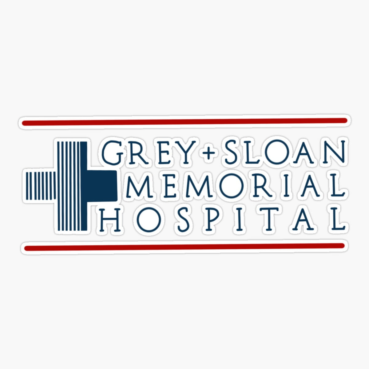 DOPASTICKER Grey'S Anatomy - Hospital Logo Sticker, Phone Sticker Car ...
