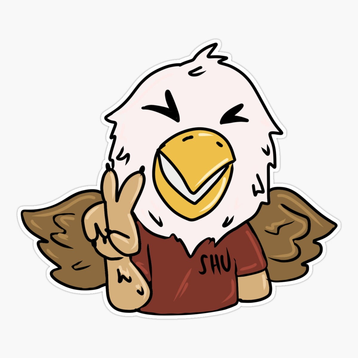 DOPASTICKER Griffin Peace Sticker, Phone Sticker Water Bottle Sticker ...