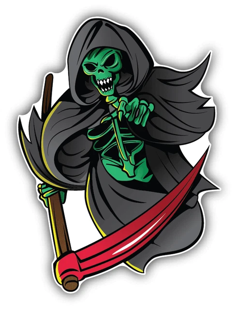 DOPASTICKER Grim Reaper Car Sticker Phone Decal Water Bottle Stickers ...