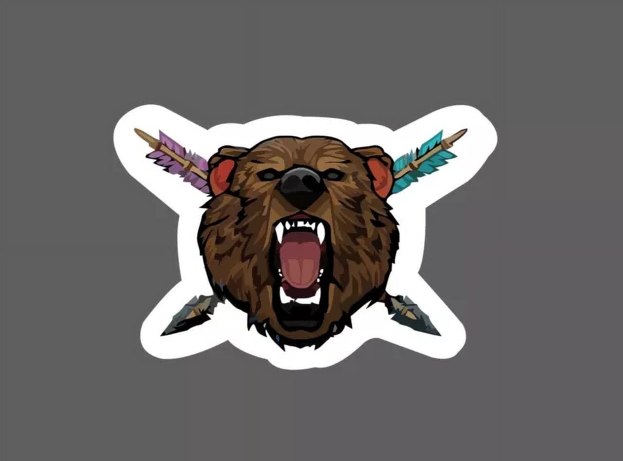 DOPASTICKER Grizzly Arrows Forest Waterproof Decorative Laptop, Phone ...