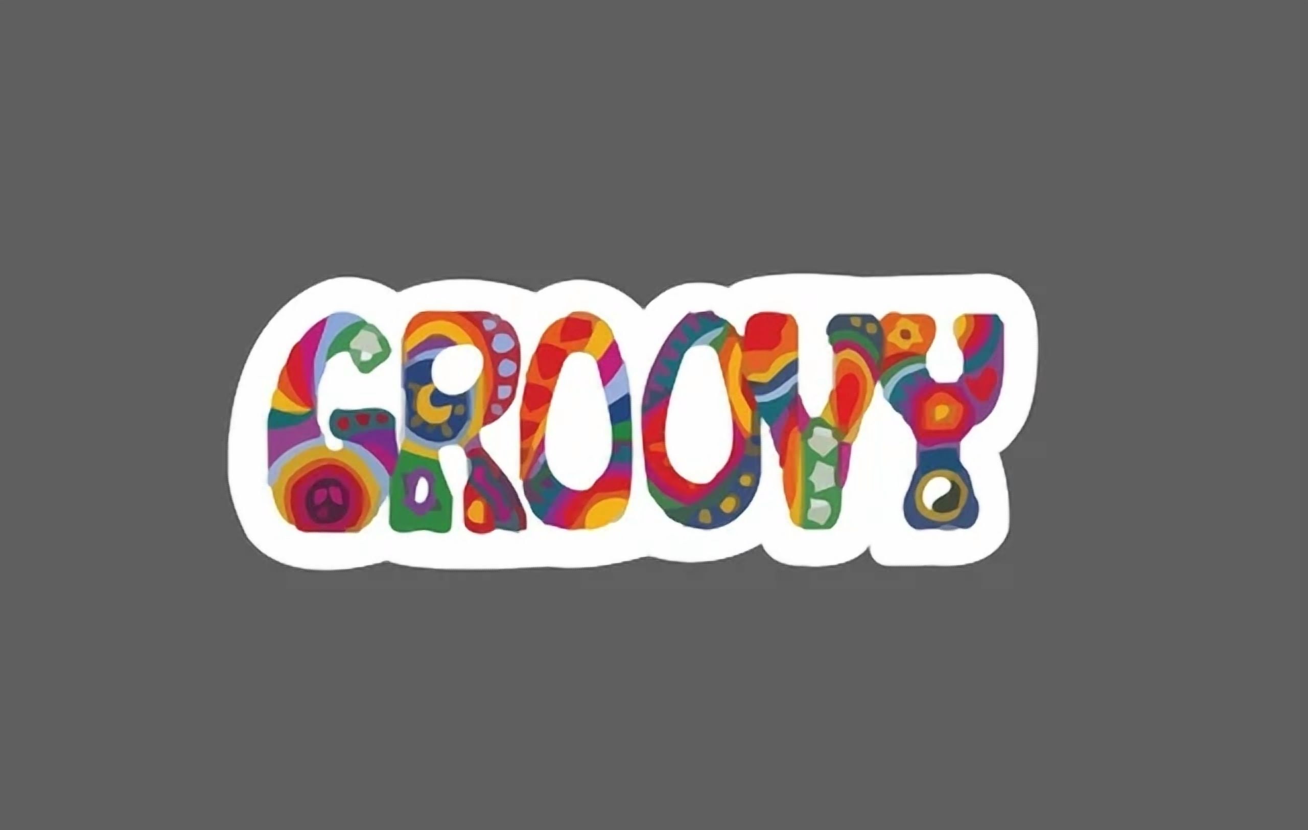 DOPASTICKER Groovy Sticker Tie Dye Hippie Colorful Peace Sticker Phone ...