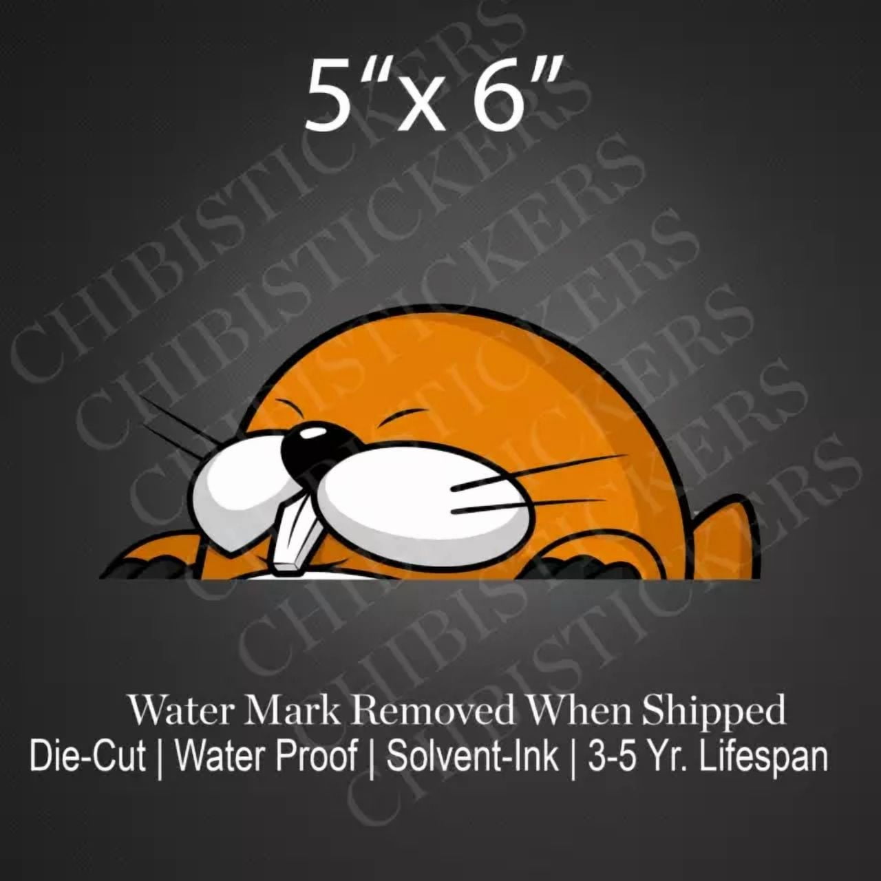 DOPASTICKER Ground Mole Rat Car Window Peeking Peeker Sticker ...
