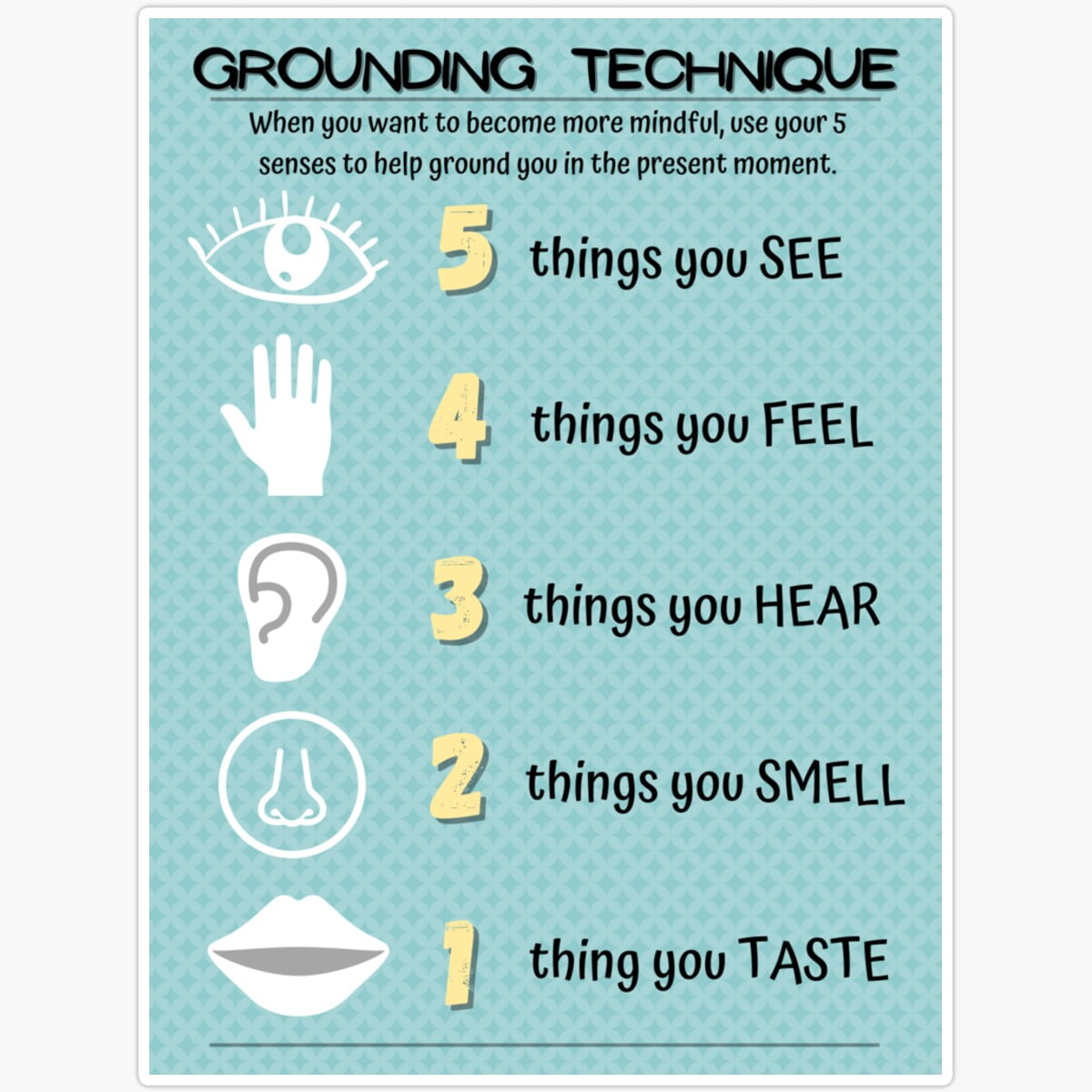 DOPASTICKER Grounding Technique Sticker Decorative Laptop, Phone ...