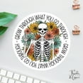 DOPASTICKER Grow Through What You Go Through, Floralkeleton, Boho ...