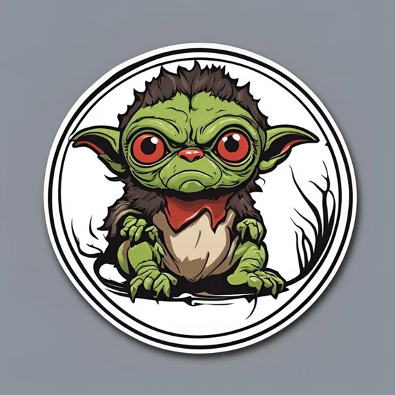 DOPASTICKER Grumpy Gremlin Sticker Phone Decal Water Bottle Stickers ...