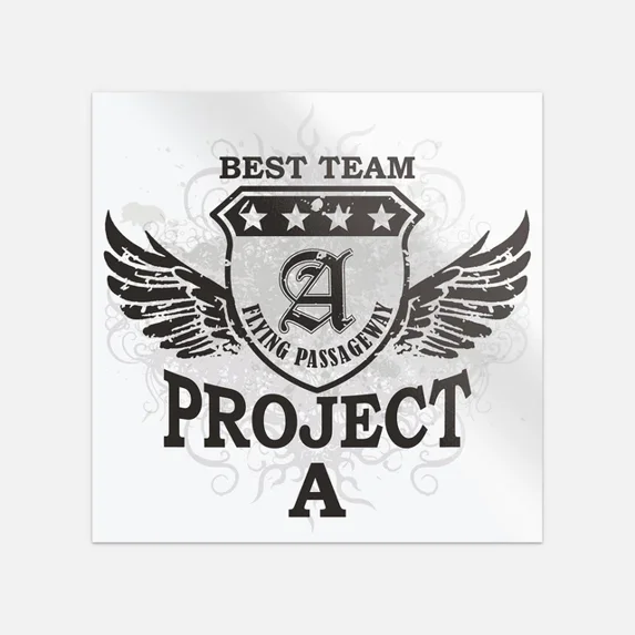DOPASTICKER Grunge Flying Passageway Badge Sticker Decal Phone Decal ...