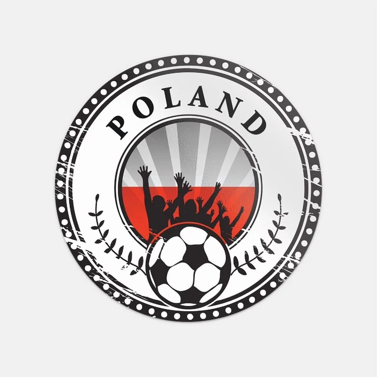 DOPASTICKER Grunge Football Soccer Poland Sport Sticker Decal Phone ...