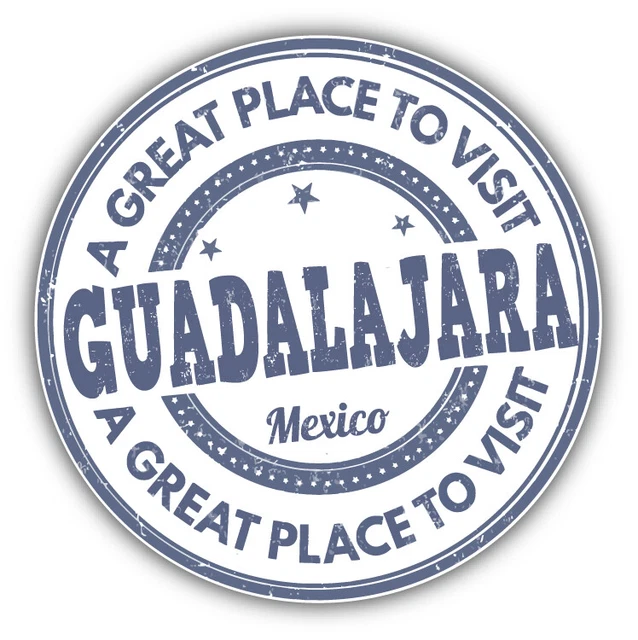 DOPASTICKER Guadalajara Mexico Travel Sticker Decal Phone Decal Water ...