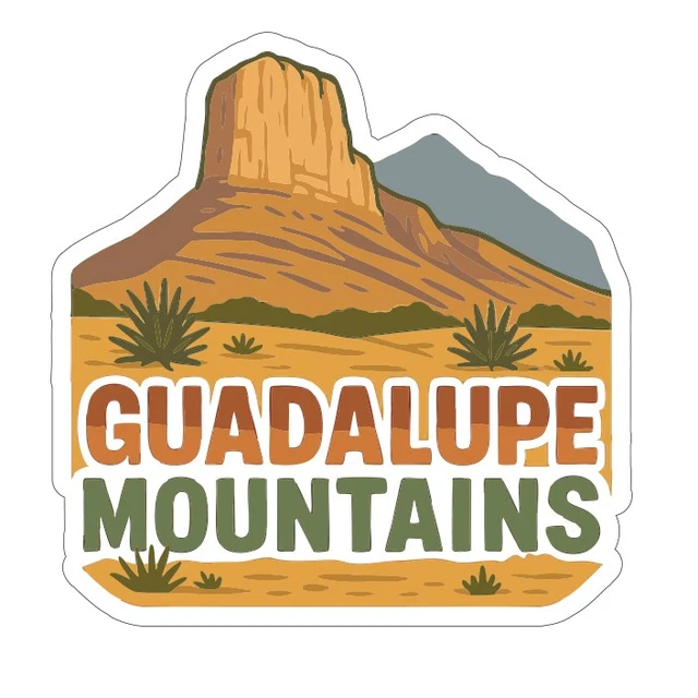 DOPASTICKER Guadalupe Mountains National Park Decal Sticker - Us ...