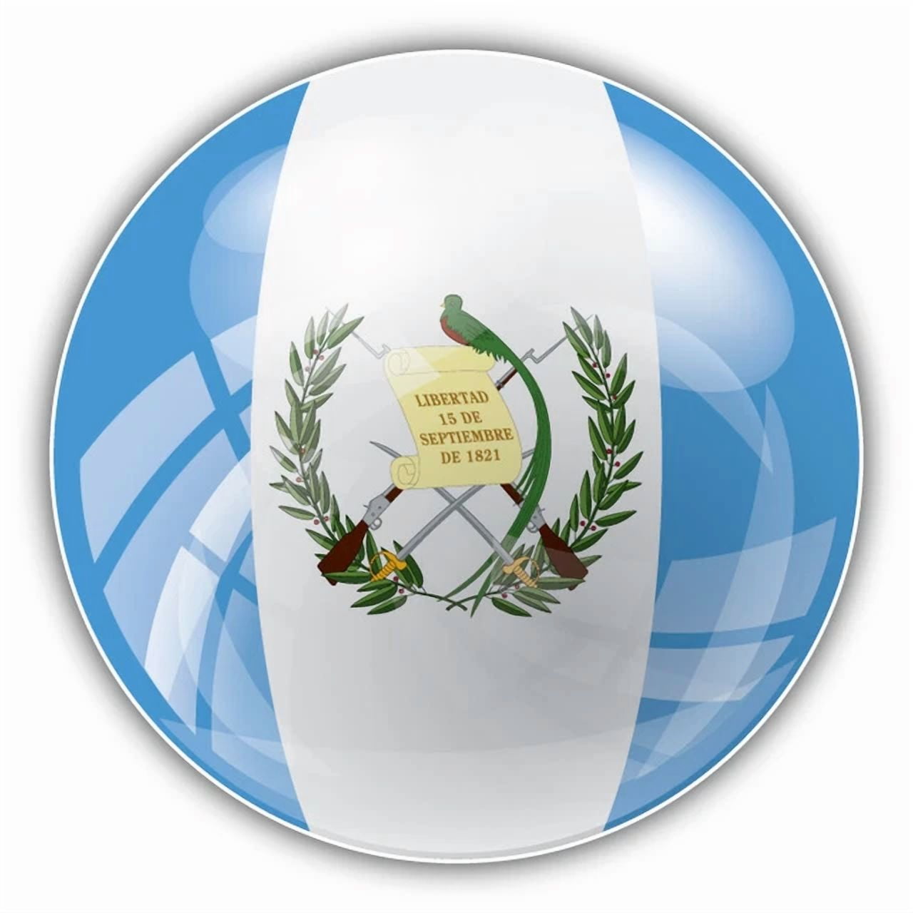 DOPASTICKER Guatemala Flag Sticker Decal Phone Decal Water Bottle ...