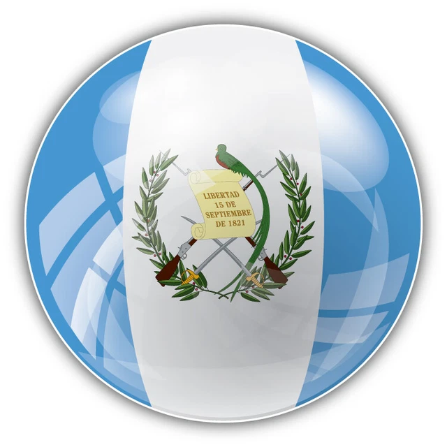 DOPASTICKER Guatemala Flag Sticker Decal Phone Decal Water Bottle ...