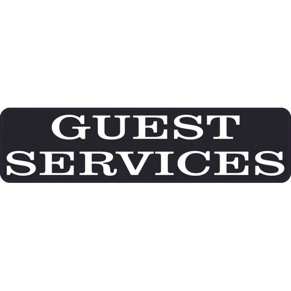 DOPASTICKER Guest Services Sticker Phone Sticker, Latop Sticker, Lover ...