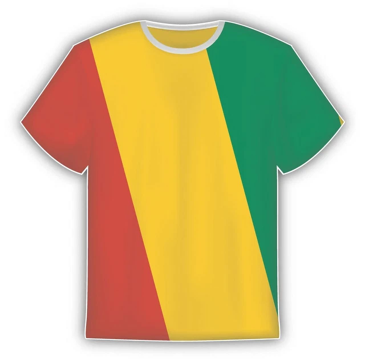 DOPASTICKER Guinea Flag Sticker In The Form Of T Shirt Sticker Phone ...