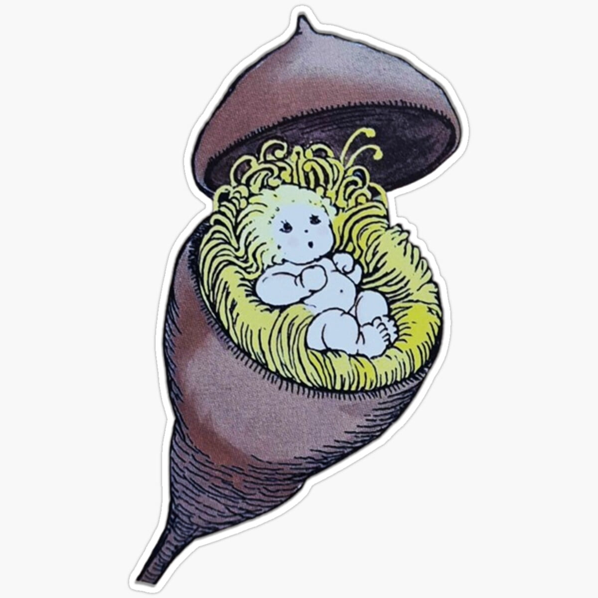 DOPASTICKER Gumnut Baby'S Cot Sticker Decorative Laptop, Phone Stickers ...